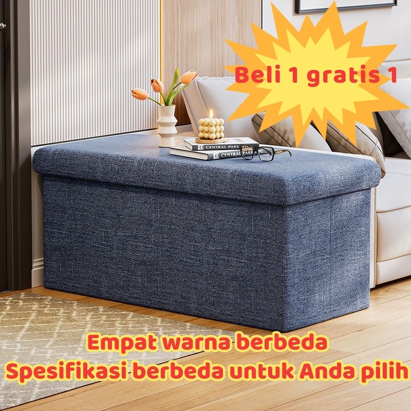 Jual 76CM Bangku Panjang Storage box Multifungsi Kotak penyimpanan ...