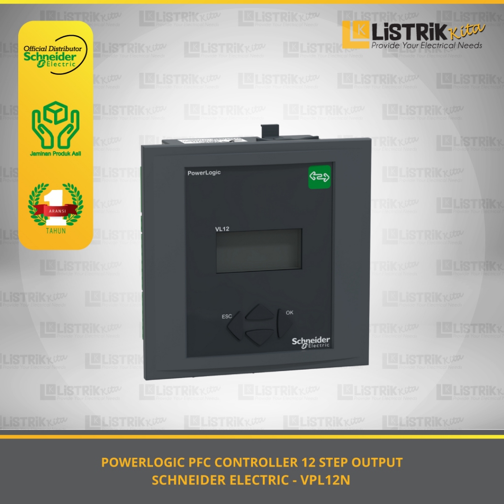 Jual POWERLOGIC PFC CONTROLLER 12 STEP OUTPUT VARPLUS Schneider ...