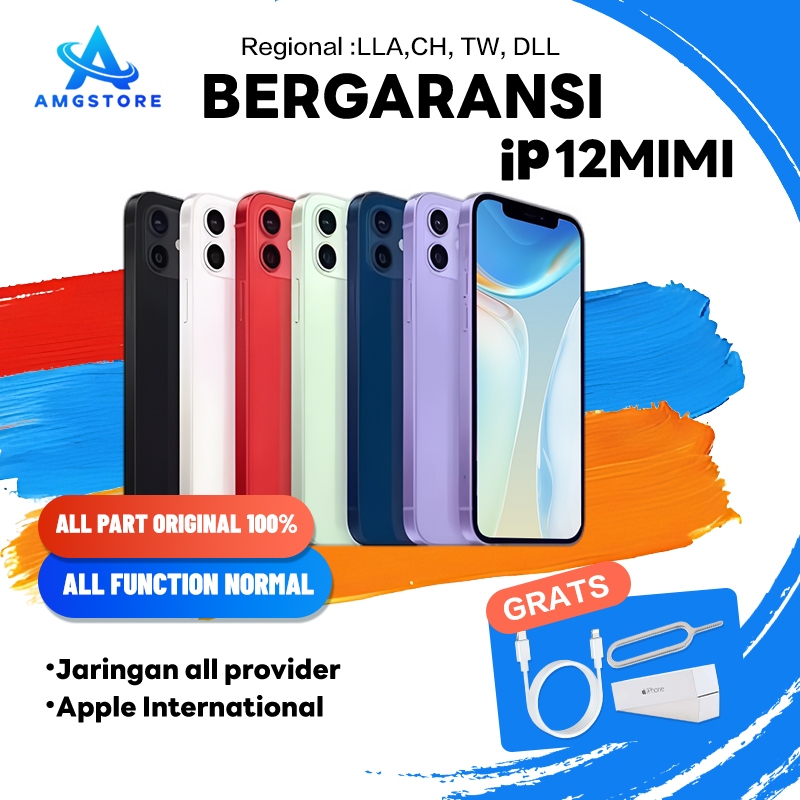 Jual IP 12 Mini 64GB/128GB/256GB Second Fullset Mulus No Minus LCD ...