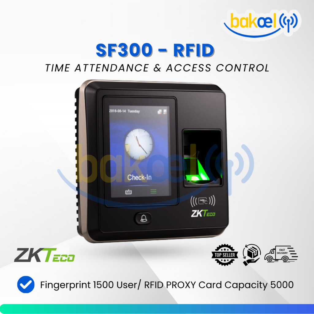 Jual ZKTECO SF300 RFID (Access Control & Time Attendance) | Shopee ...