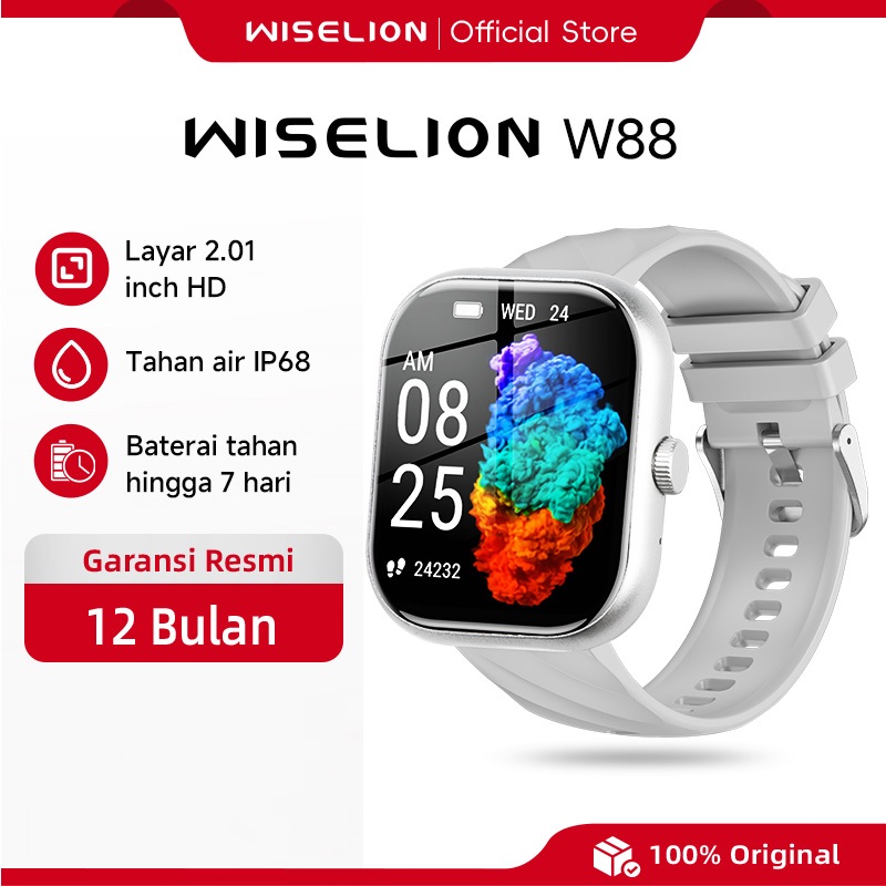 Jual [NEW] WISELION W88 Precise Heart Smartwatch Sport - All Day Power ...