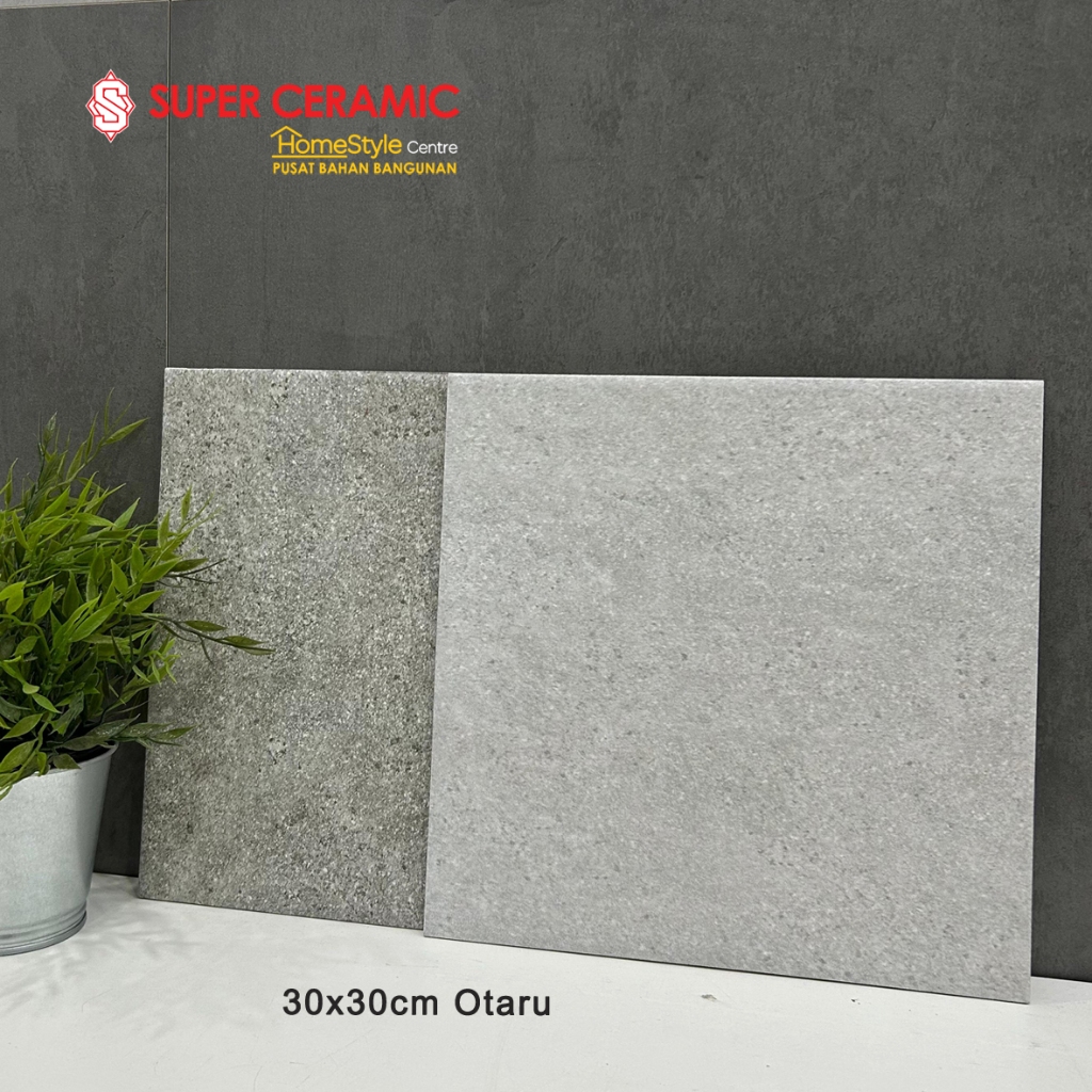 Jual ASIA TILE 30x30 Keramik Kasar Kamar Mandi - OTARU GREY / OTARU ...
