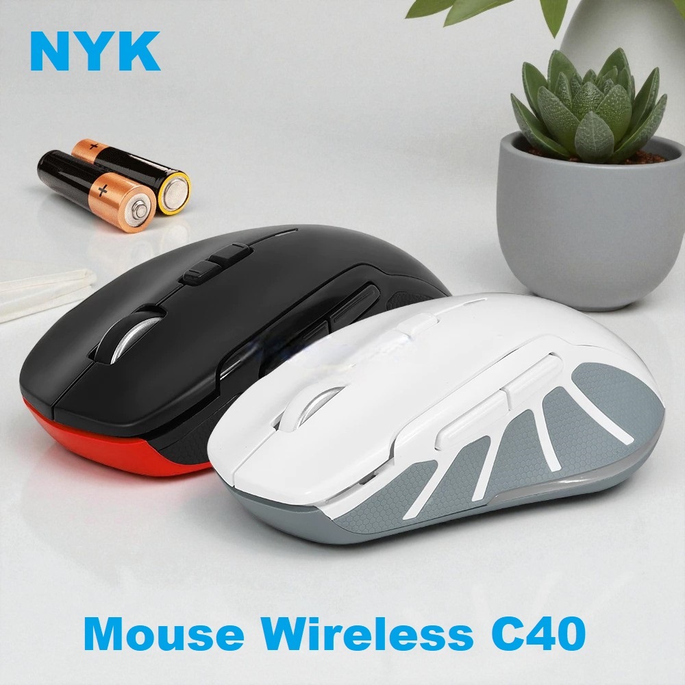 Jual Mouse Wireless NYK C40 Silent Klik | Shopee Indonesia