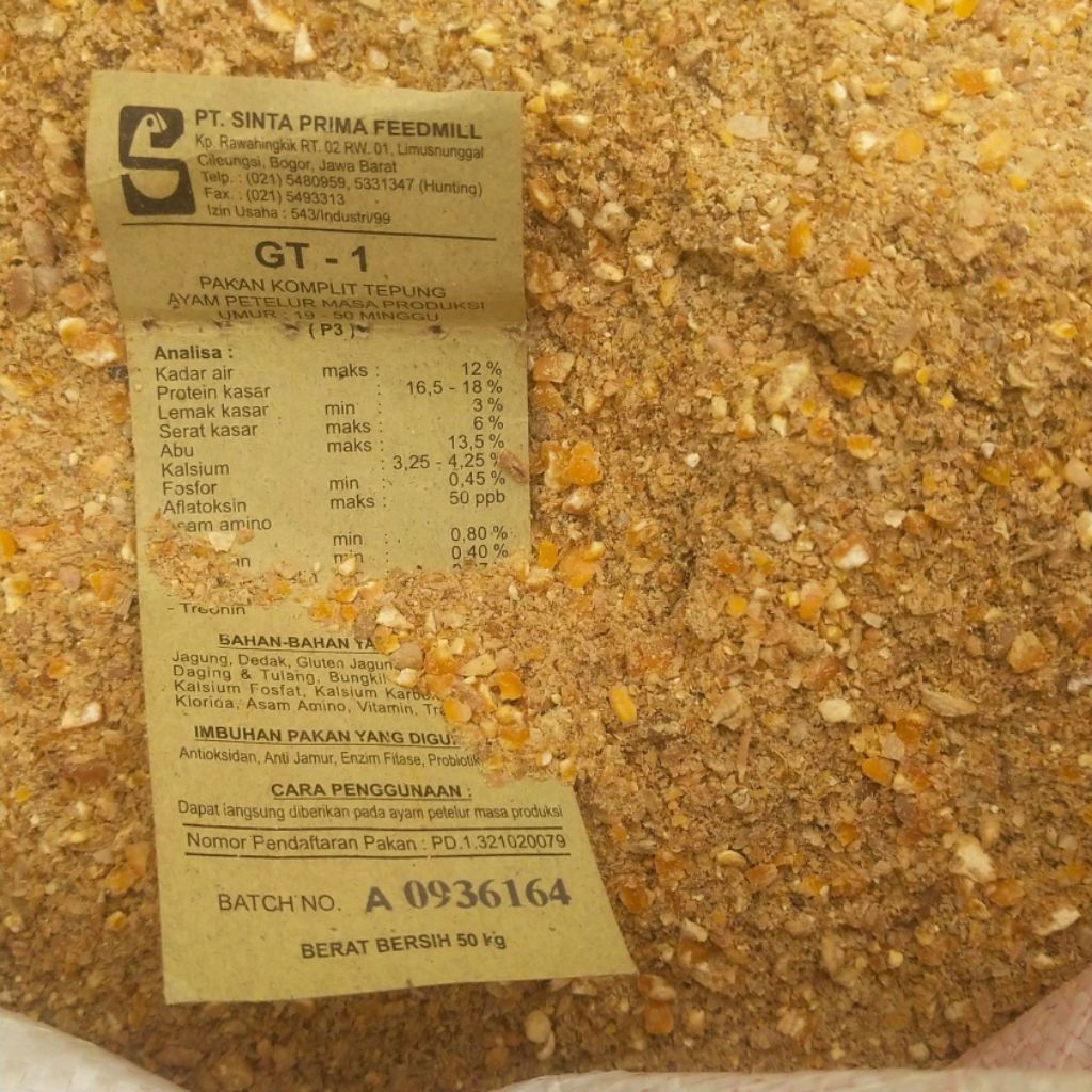 Jual Shinta GT-1 Petelur 25KG & 50KG Pakan Ayam Petelur | Shopee Indonesia