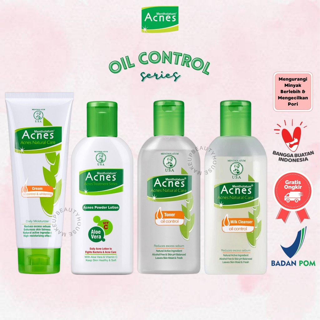 Jual ACNES Oil Control Toner 110ml / Milk Cleanser / Powder Lotion ...