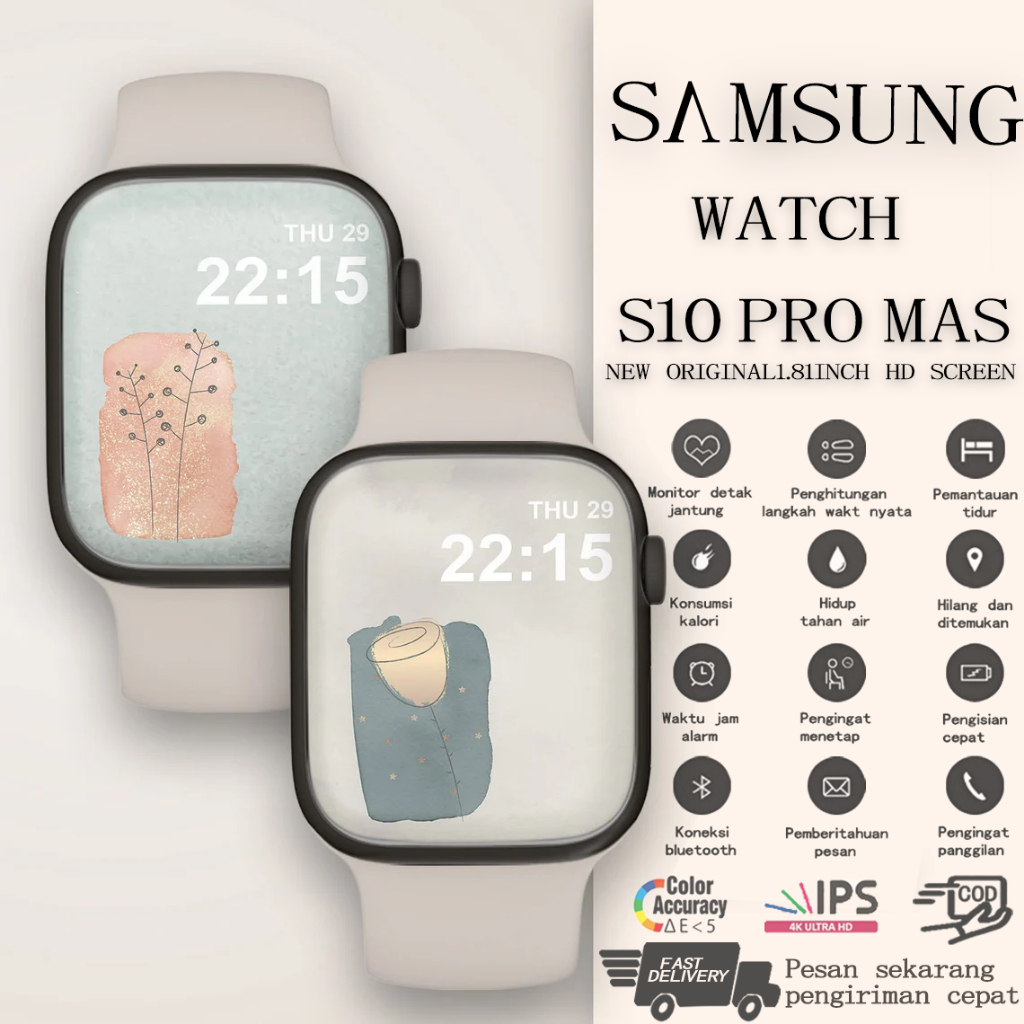 Jual [BARU]SAMSUNG SmartWatch S10 Pro Max&S10 Mini 1.81" |1.75"HD ...