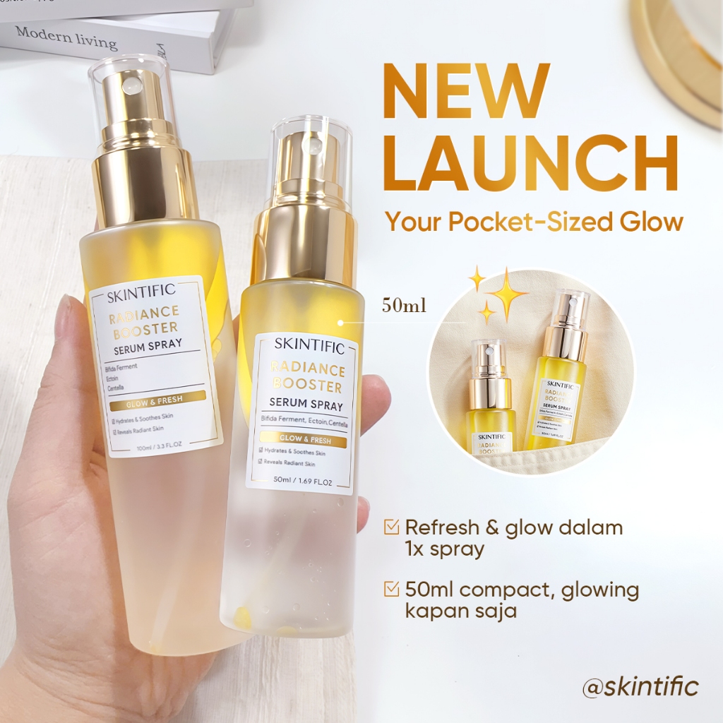 Jual [Official Outlets]NEW SKINTIFIC - Instant Glowing Serum Spray ...