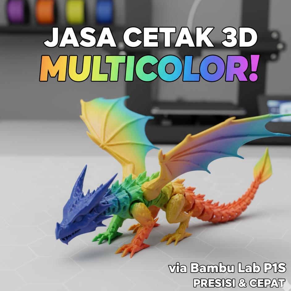 Jual Cetak Print 3D Custom PLA dengan Bambu P1S | Shopee Indonesia