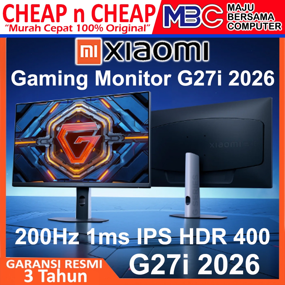 Jual Xiaomi G27i 2026 Gaming Monitor 200Hz 1MS IPS - LED Monitor Mi 27 ...