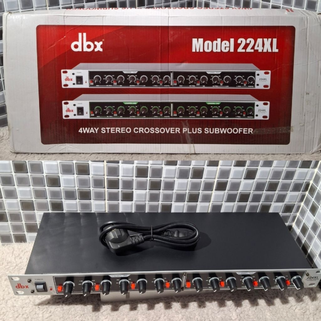 Jual DBX MODEL 224XL 4WAY STEREO CROSSOVER PLUS SUBWOOFER BARU ASLI ...