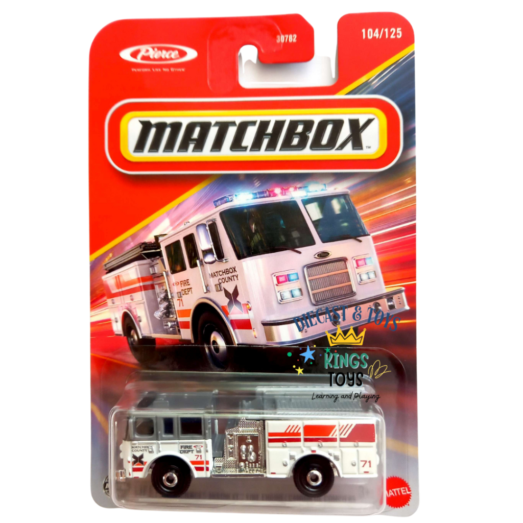 Jual Matchbox Pemadam fire Engine Camion De Pompiers Putih kepala Abu ...