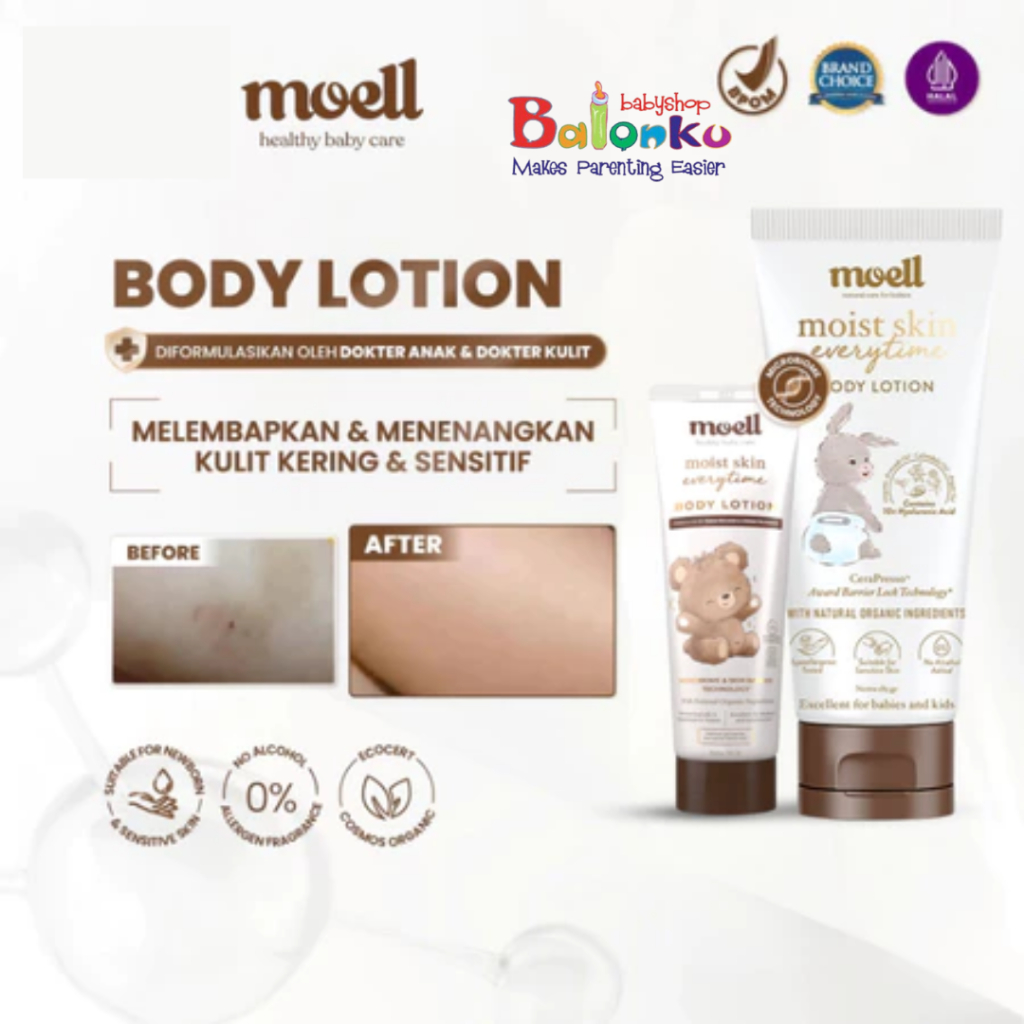 Jual Moell Body Lotion Bayi - Pelembab Kulit Bayi | Shopee Indonesia