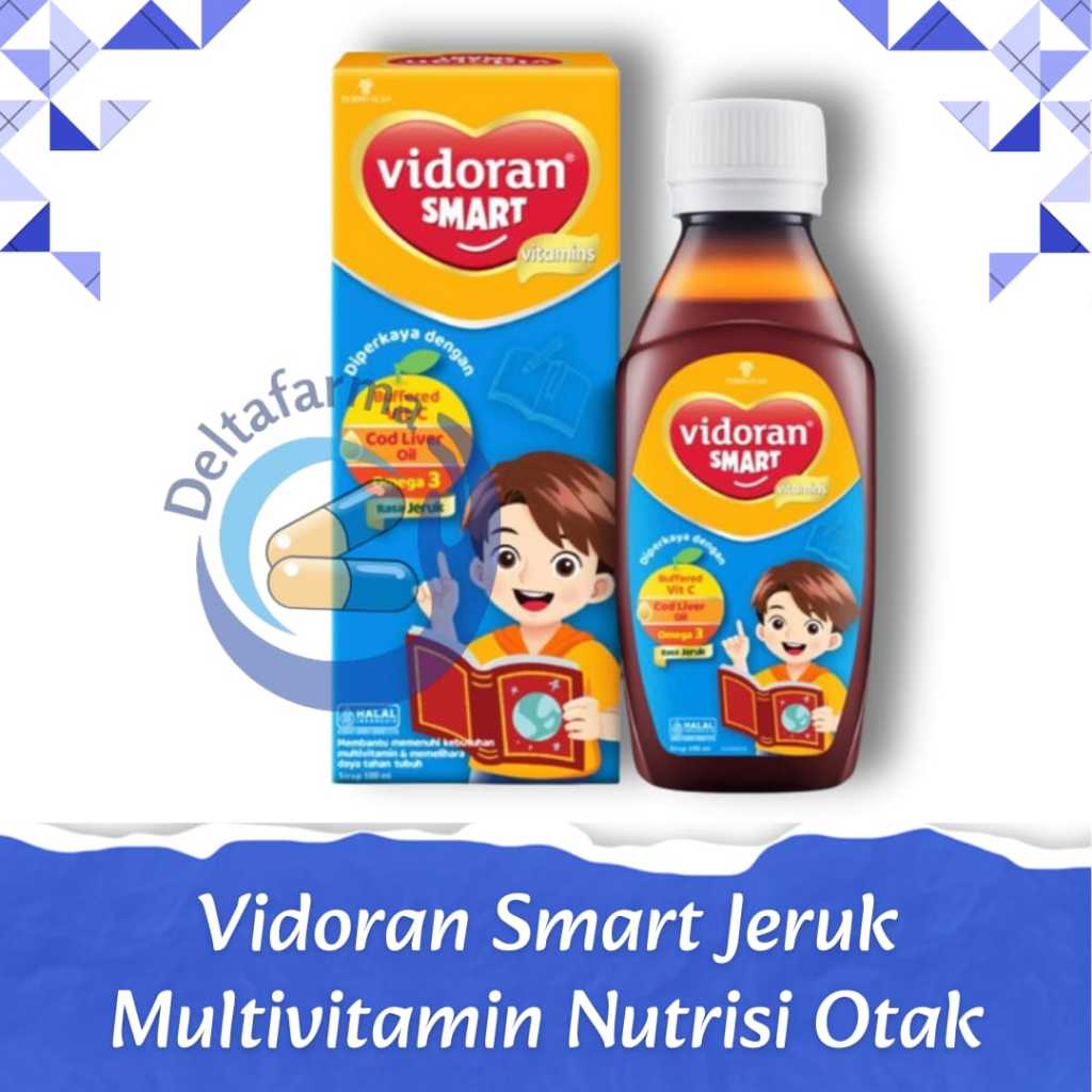 Jual VIDORAN SMART JERUK 100 ML MULTIVITAMIN NUTRISI OTAK | Shopee ...