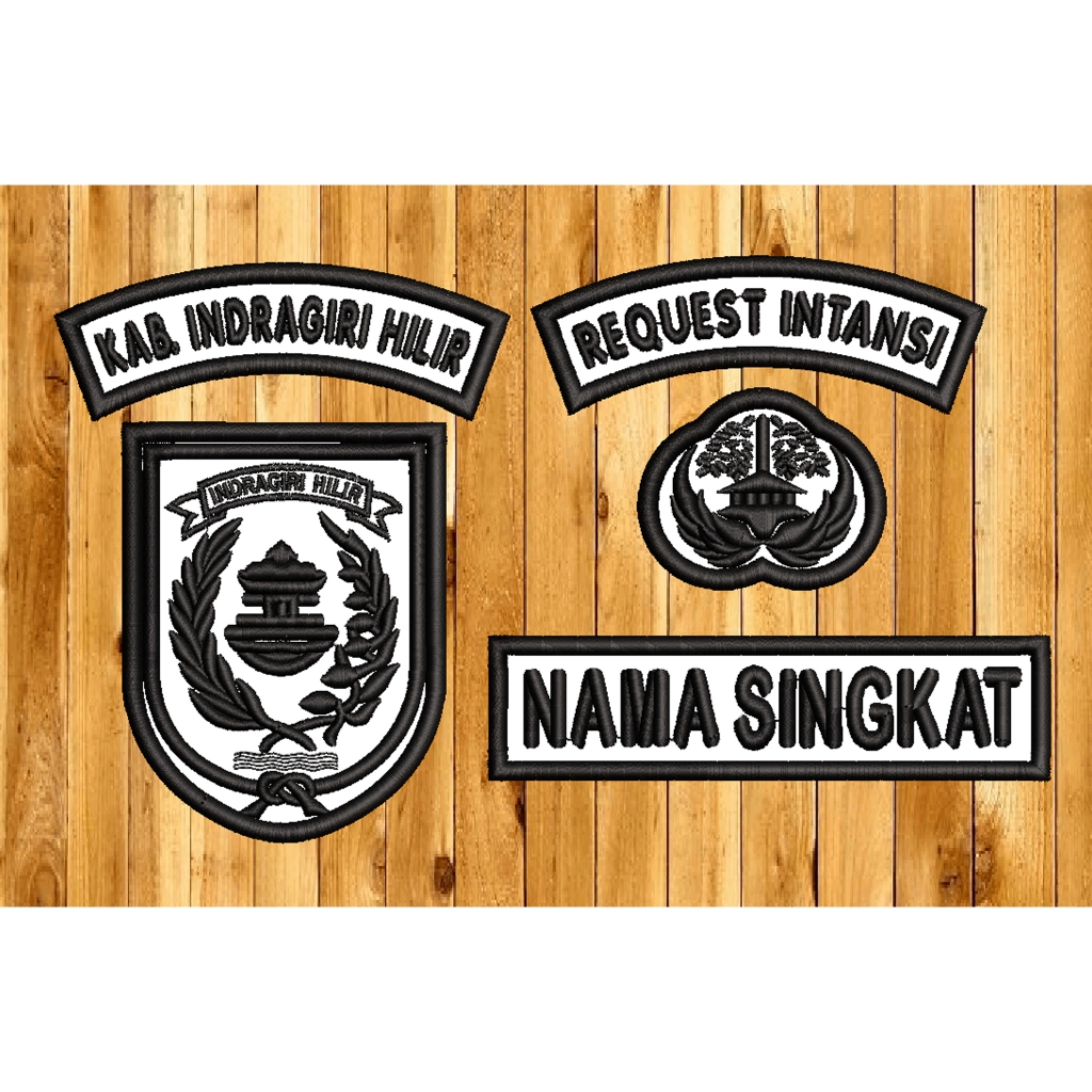 Jual LOGO INDRAGIRI HILIR INHIL BISA REQUEST Bordir Pemda TIMBUL 3D ...
