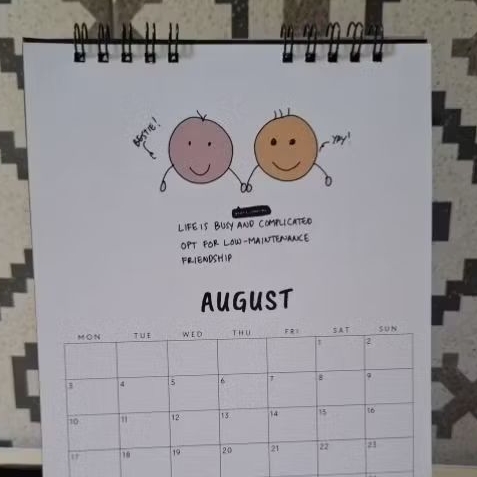 Jual KALENDER MEJA 2026 LUCU UNIK ILUSTRASI QUOTES SELF LOVE UK A5 ...