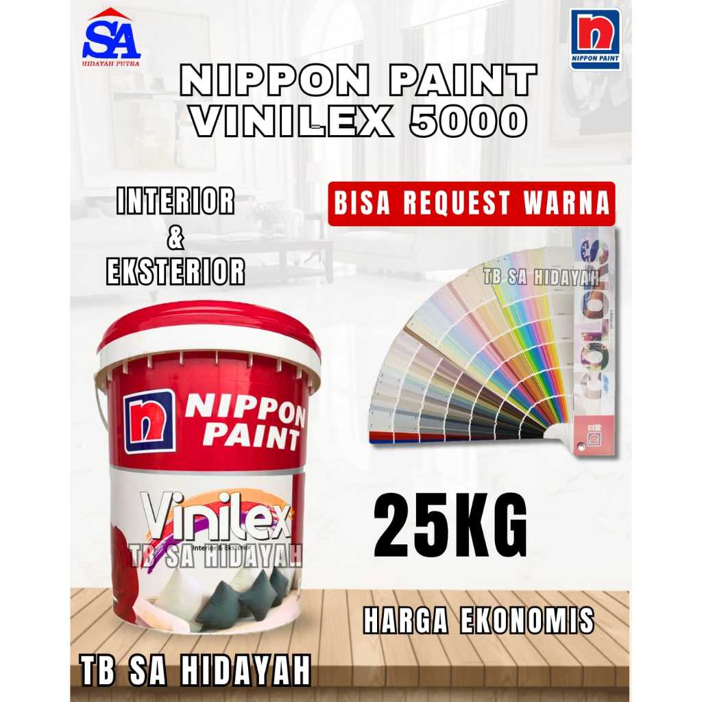 Jual Vinilex 5000 / Vinilex Kembang Cat Tembok Interior & Eksterior ...