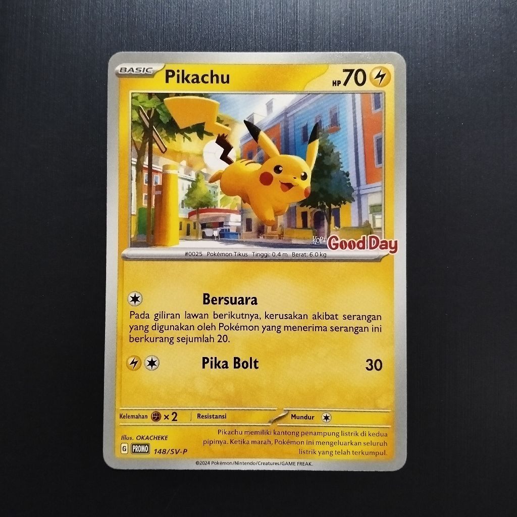 Jual Kartu Pokemon | Promo Good Day | Pikachu | G 148/SV-P | Shopee ...