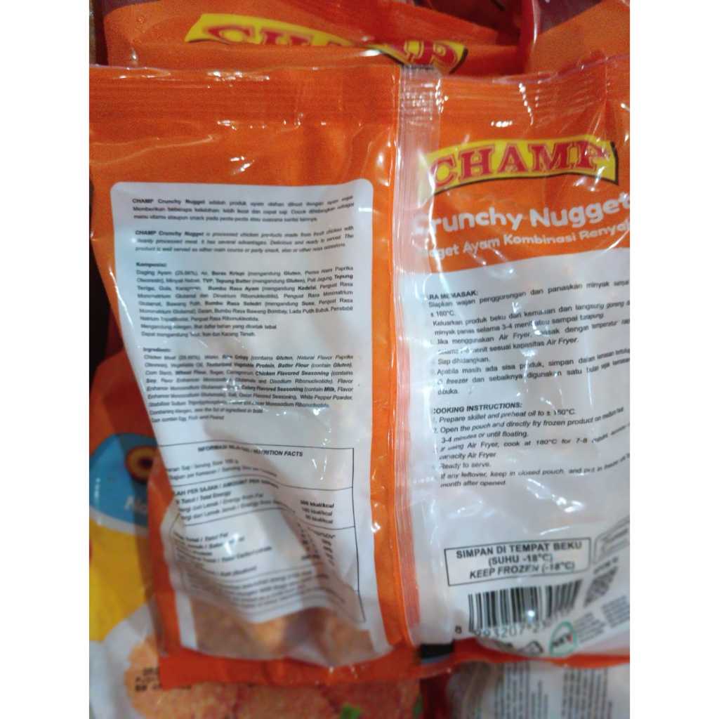 Jual CHAMP CRUNCHY NUGGET 225gr — Nugget Crispy & Gurih! | Shopee Indonesia