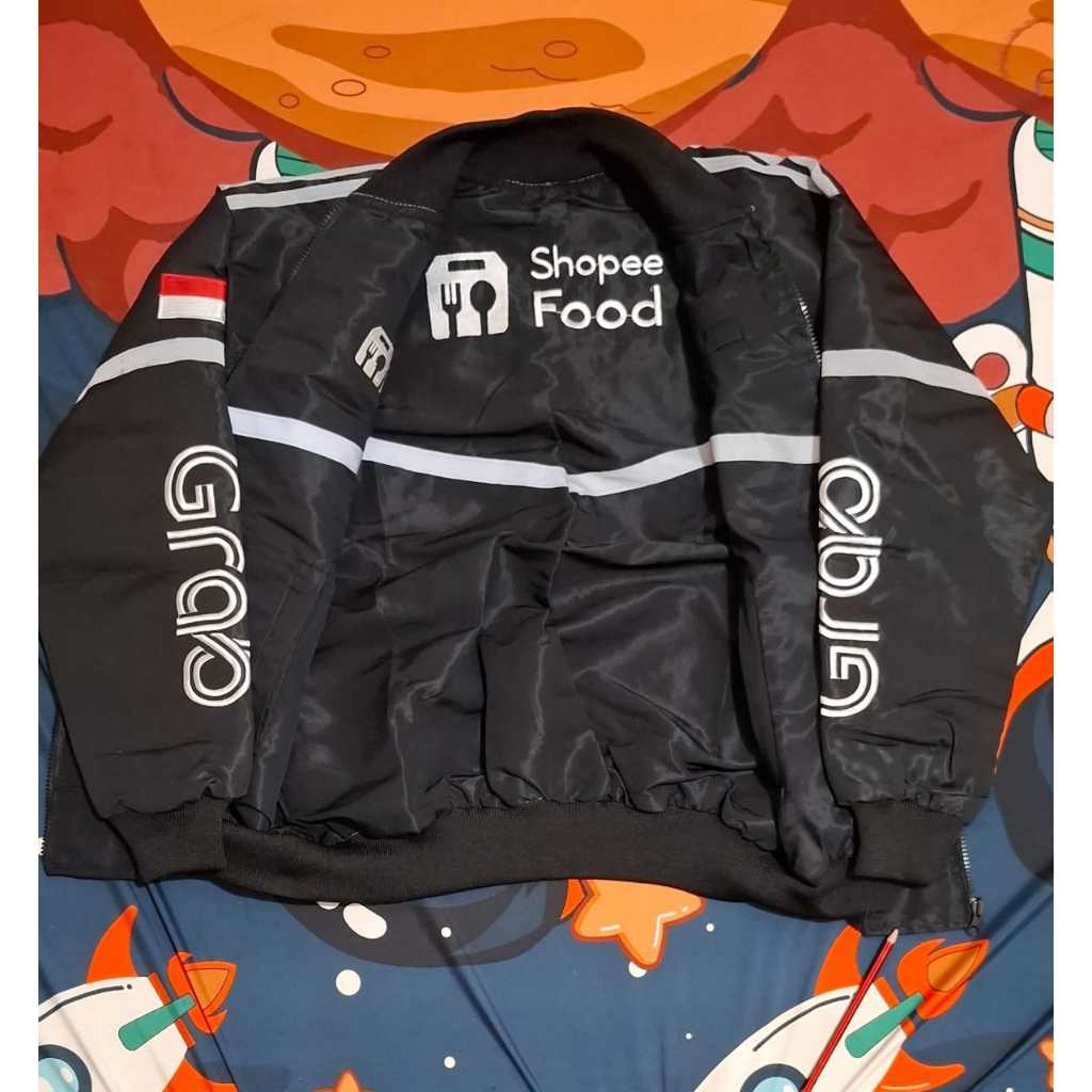 Jual JAKET GRAB SOPI HITAM SEMUA ANTI AIR GAK CEPET KOTOR KEREN LOGO ...