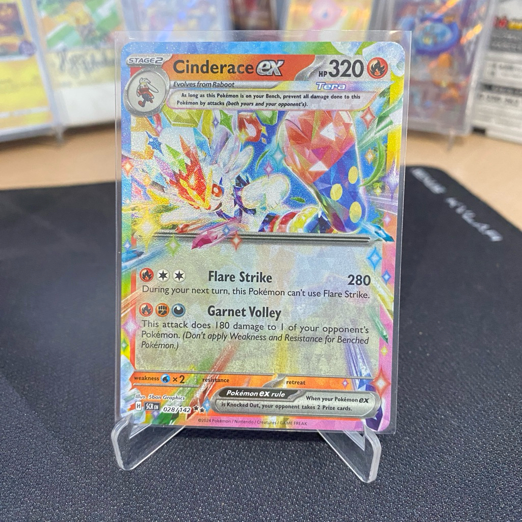 Jual Cinderace EX 028/142 RR (SCR) TCG Pokemon Stellar Crown ENG 2024 ...