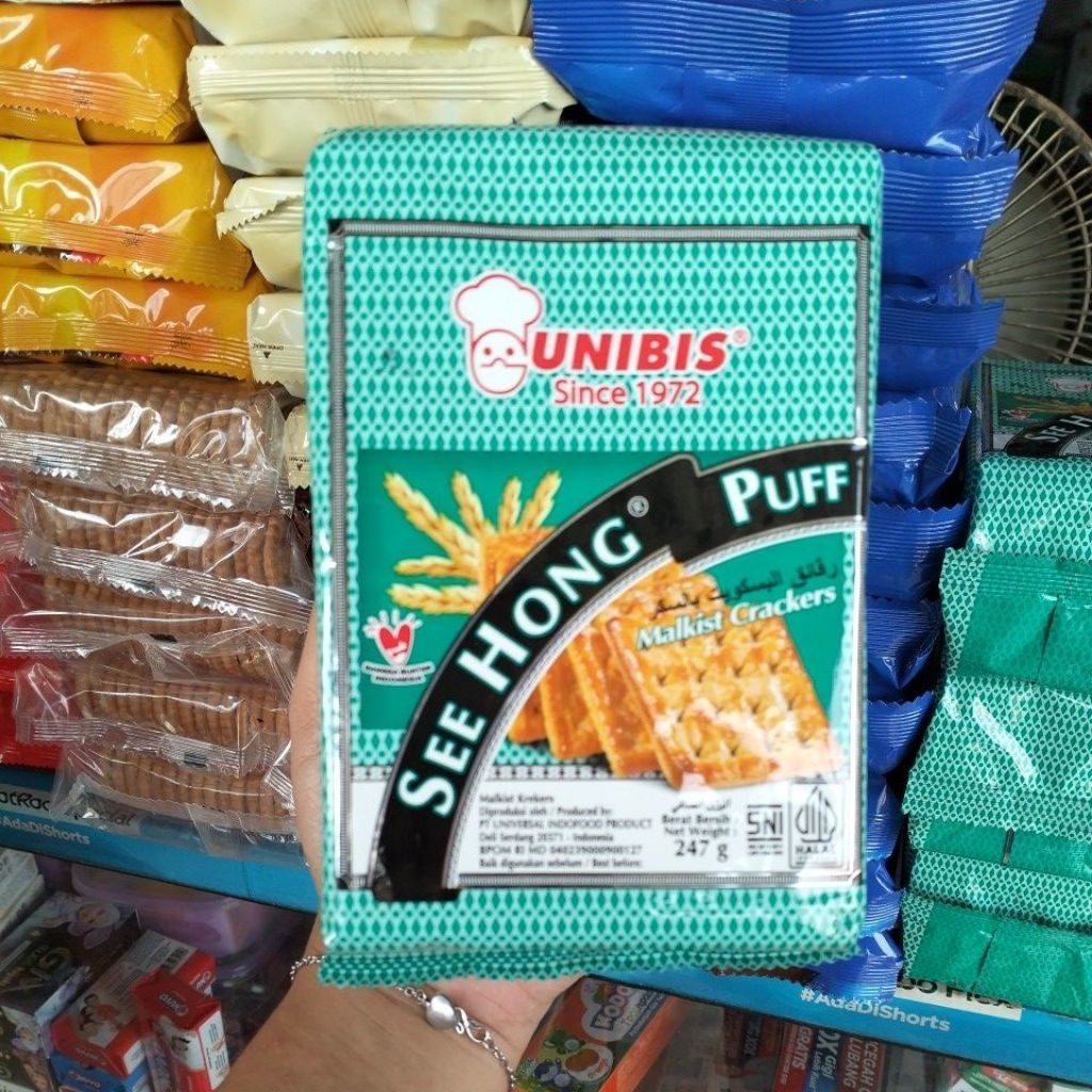 Jual Unibis crackers /see Hong puff/ unibis krekes 247gr | Shopee Indonesia