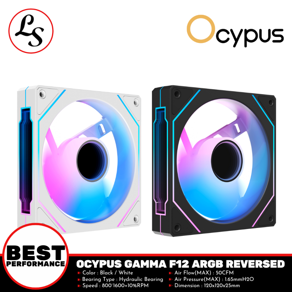 Jual OCYPUS FAN CASE Gamma F12 ARGB 120mm Reversed Fan Blades | Shopee ...