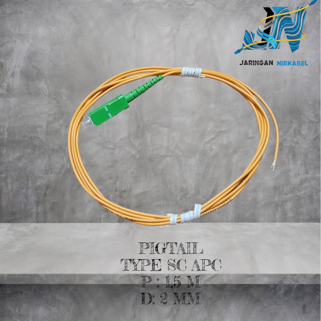 Jual Pigtail Type SC APC 2 MM 1,5 M / Pigtail SC UPC Fiber Optic Harga ...