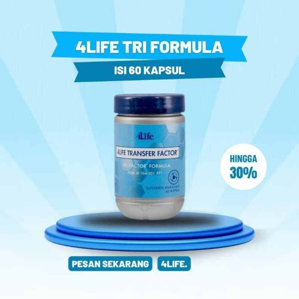 Jual 4Life Transfer Factor Original Tri Formula Vitamin Kesehatan Daya ...