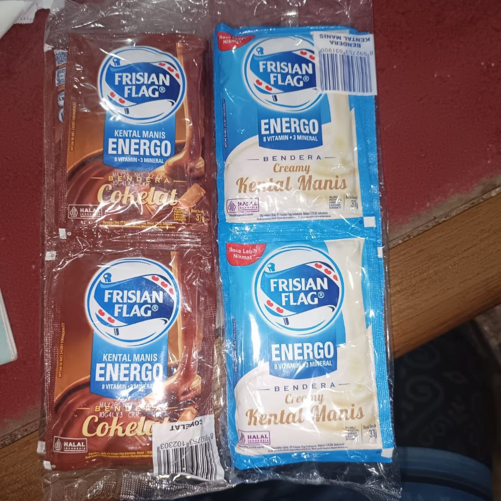 Jual Frisian flag energo Frisian flag sachet 37gram susu kental manis ...