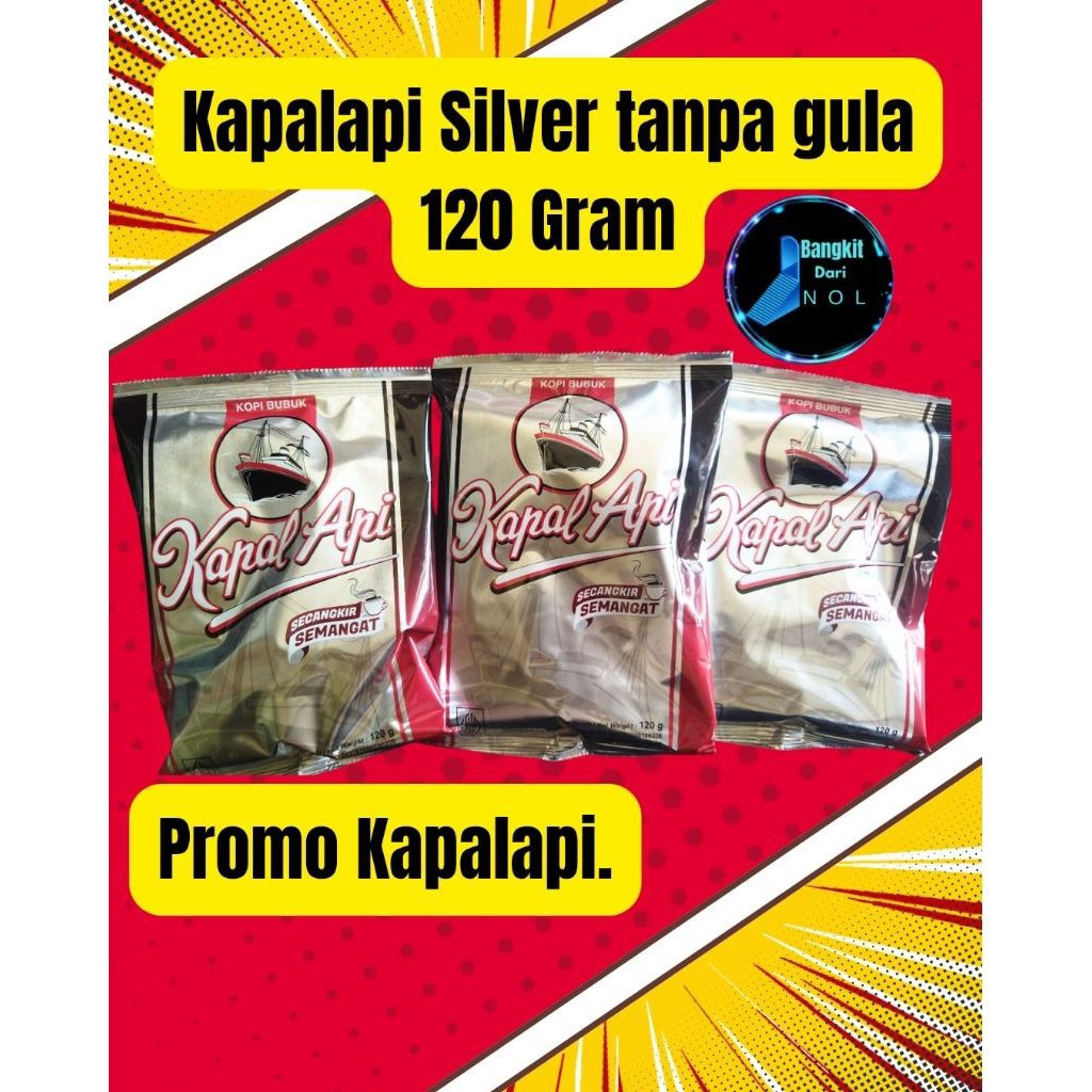 Jual kopi kapal api silver 120 gram | Shopee Indonesia