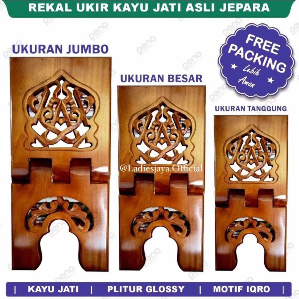 Jual [FREE GIFT SETIAP PEMBELIAN] PROMO!! Meja Lipat Al Quran Motif ...