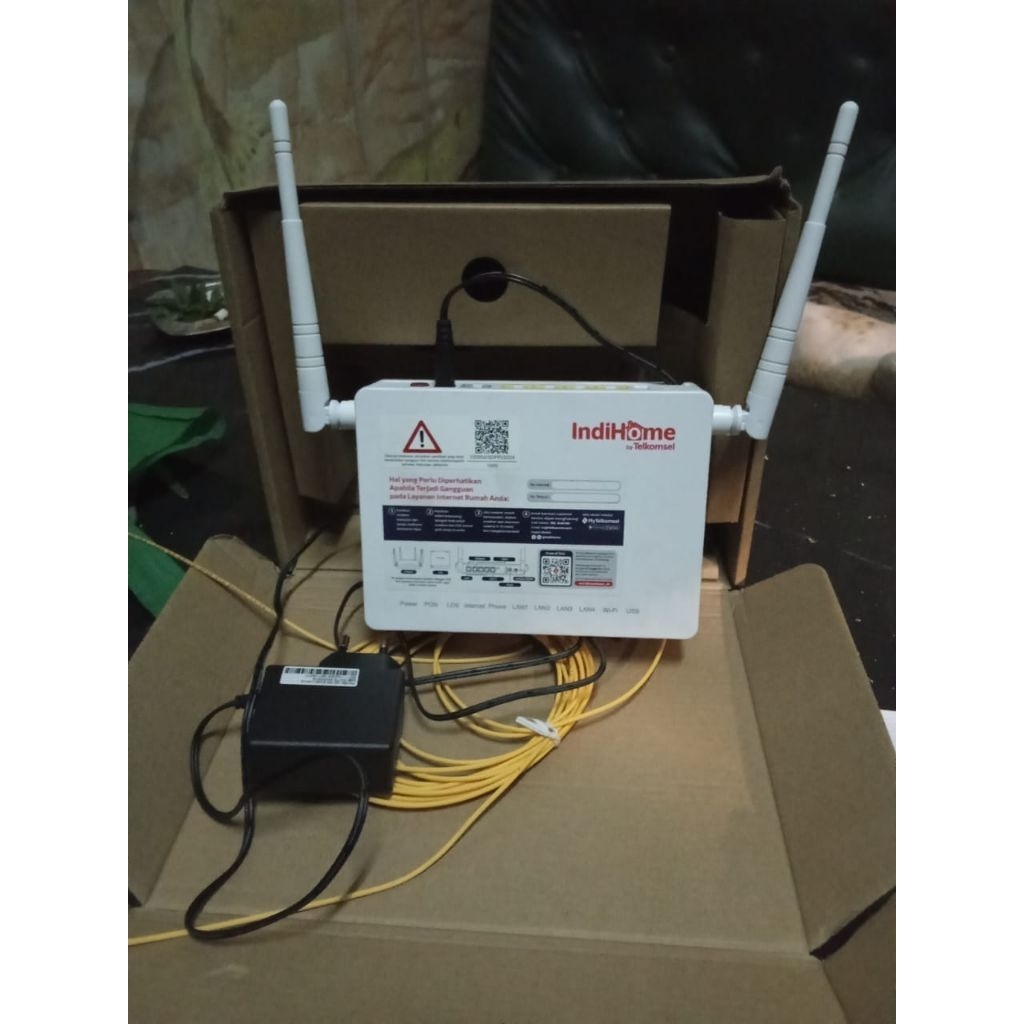 Jual MODEM ROUTER ONT ROUTER ZTE F672Y/F679D +ADAPTOR | Shopee Indonesia