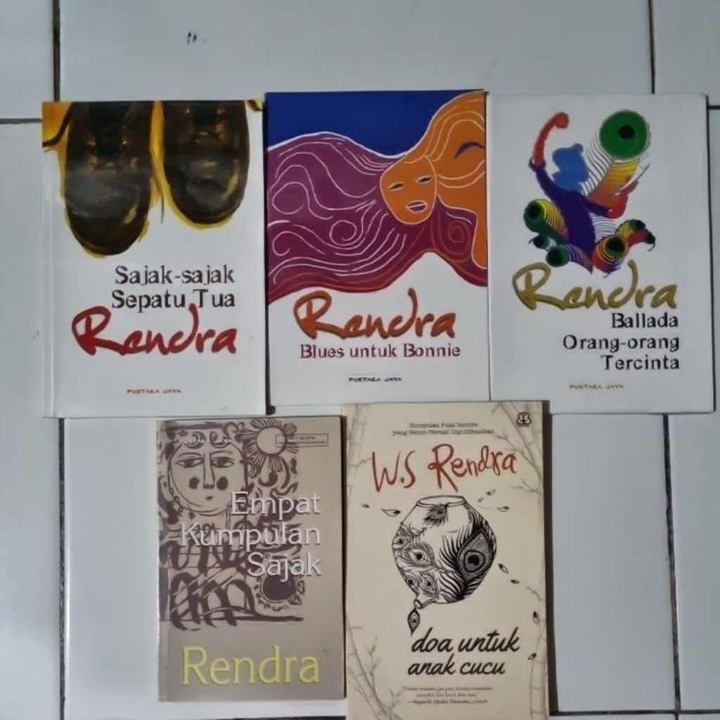 Jual Paket 5 Buku Sajak W.S. Rendra Preloved Original | Doa untuk Anak ...