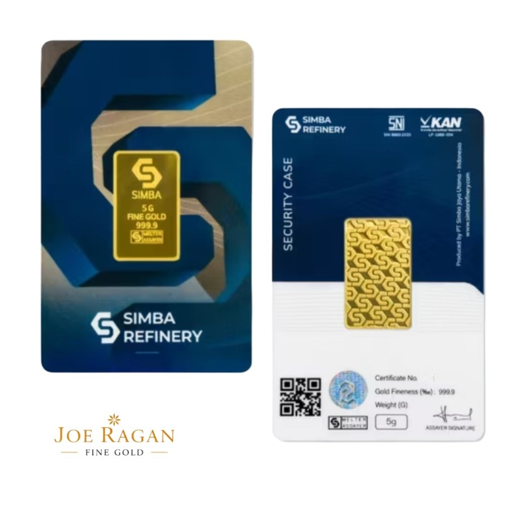 Jual Logam Mulia 5gram Simba Refinery Classic Series Original gold ...
