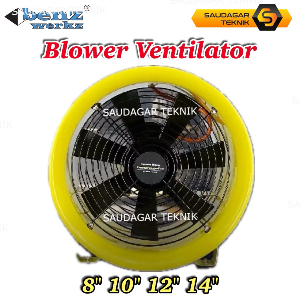 Jual Benz Blower Ventilator 8 Inch 10 Inch 12 Inch 14 Inch Blower Kipas ...