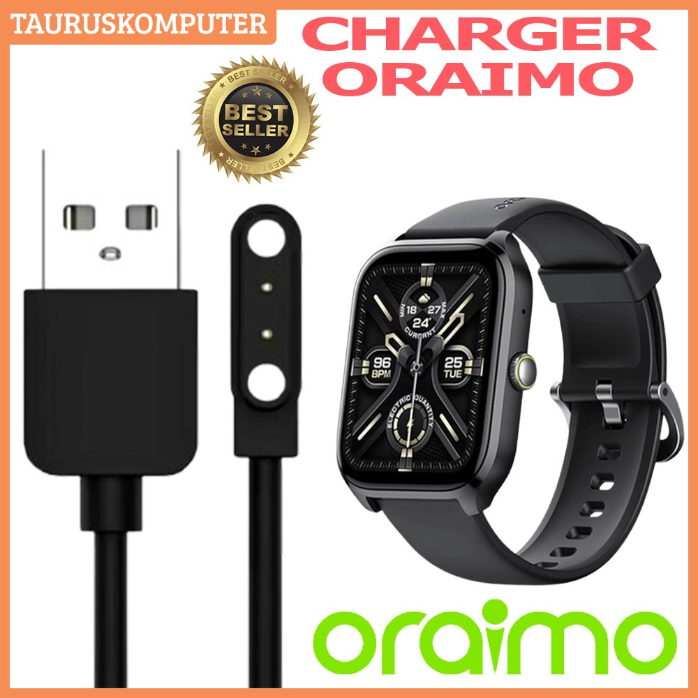 Jual Kabel Charger Casan 2 Pin Smartwatch Jam Oraimo Watch 5 Lite ...