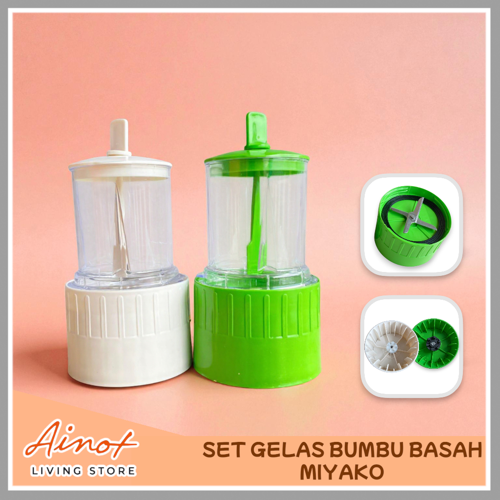 Jual [ALS] SET Gelas Bumbu Basah Blender Miyako Set Choper Bumbu ...