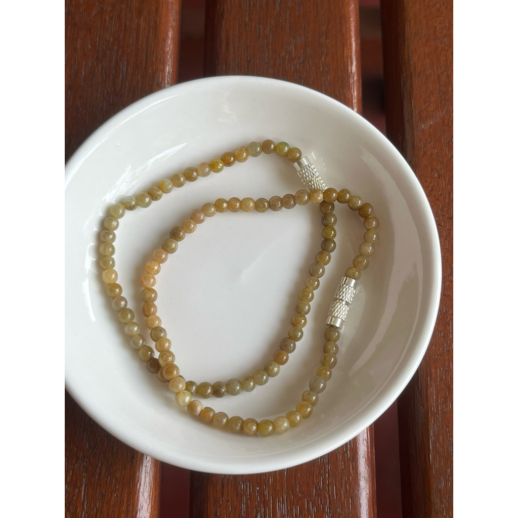 Jual Gelang Jade Burma yellow Kuning alami 3mm | Shopee Indonesia