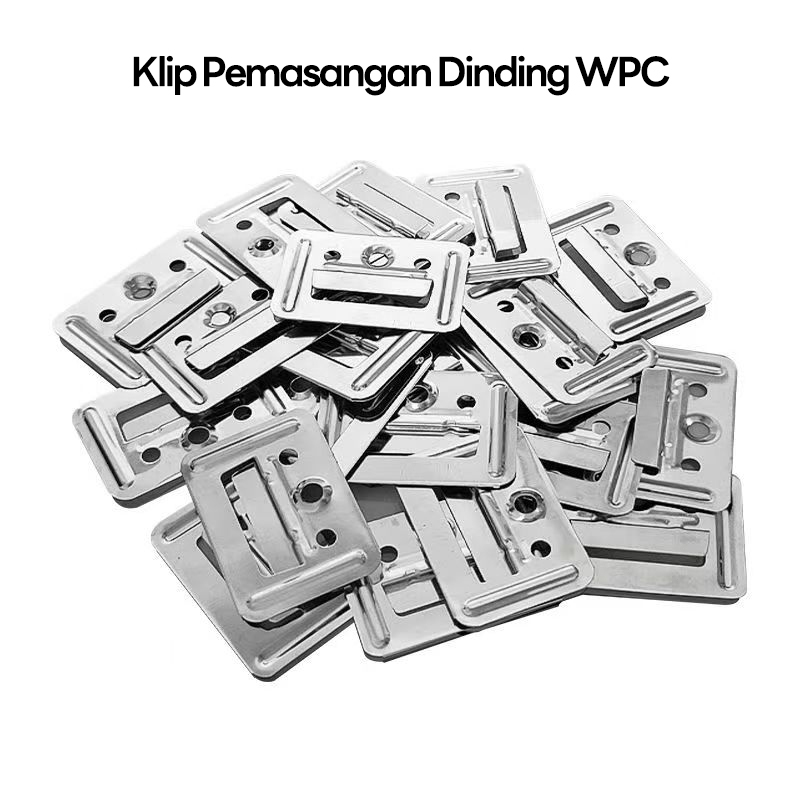Jual Clip Wood Panel WPC/Klip Besi Wallpanel Buckle Bracket Clip ...