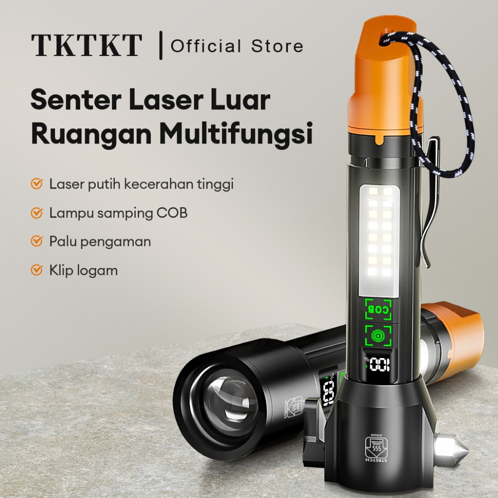 Jual TKTKT senter led super terang senter zoom senter super terang 6 ...