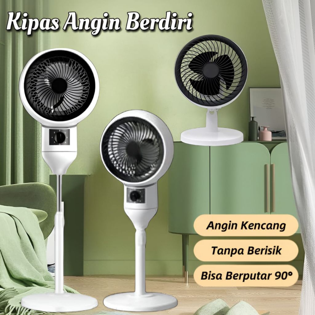 Jual Kipas Angin Standing/Kipas Berdiri Dengan Tutup/3 Balik Balik ...
