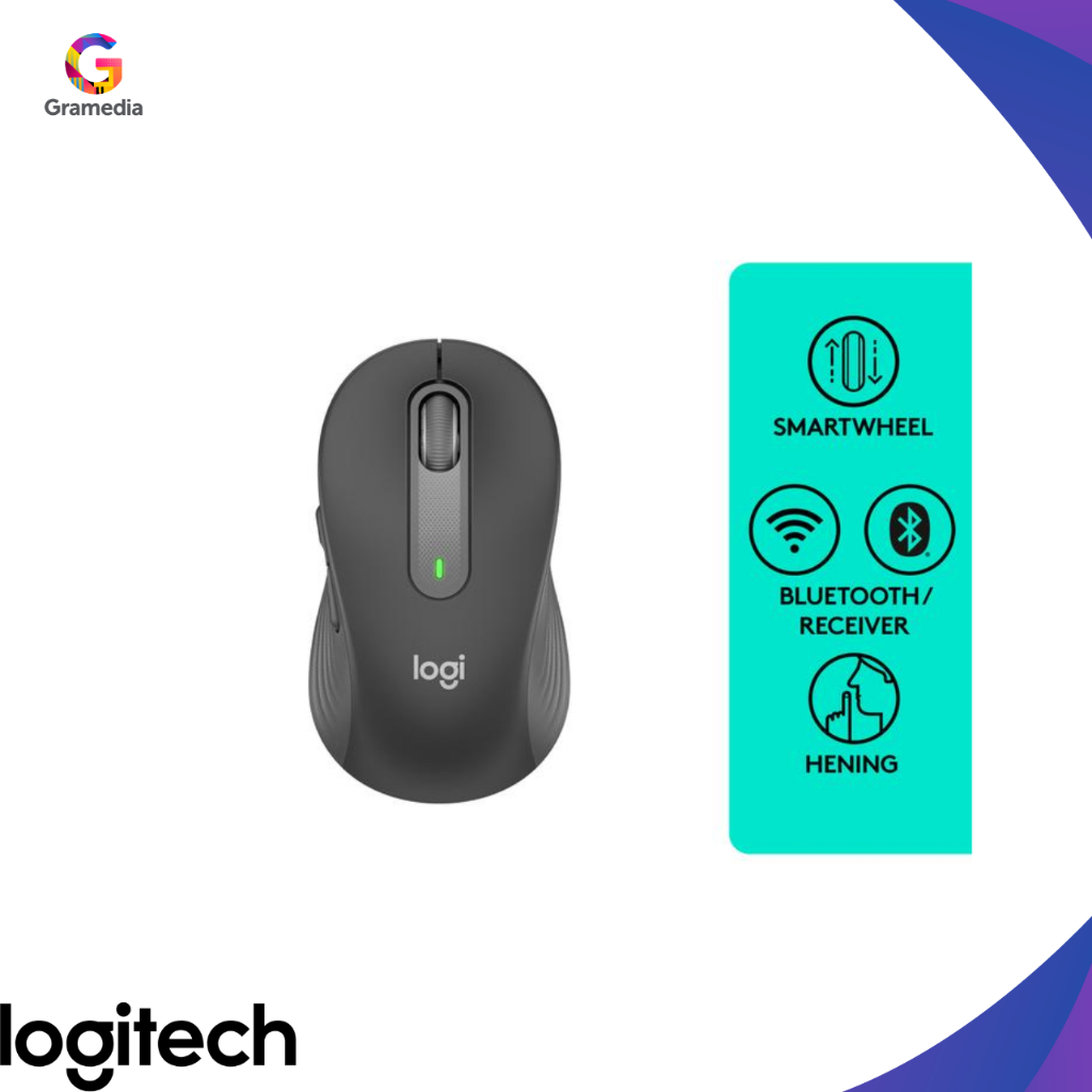 Jual Logitech M650 Black - Mouse Wireless Bluetooth Silent Logitech ...