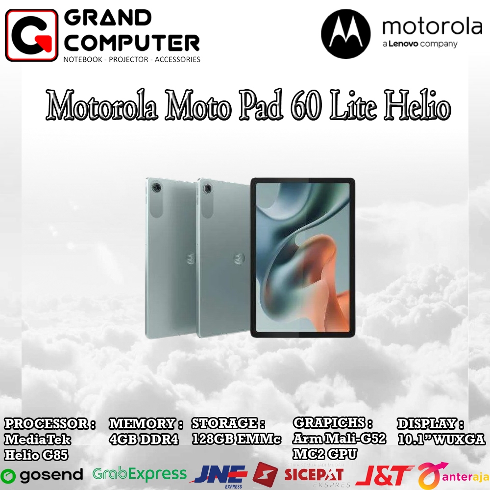 Jual TABLET Motorola Moto pad 60 Lite Helio G85 4GB/128GB eMMC 10.1 ...