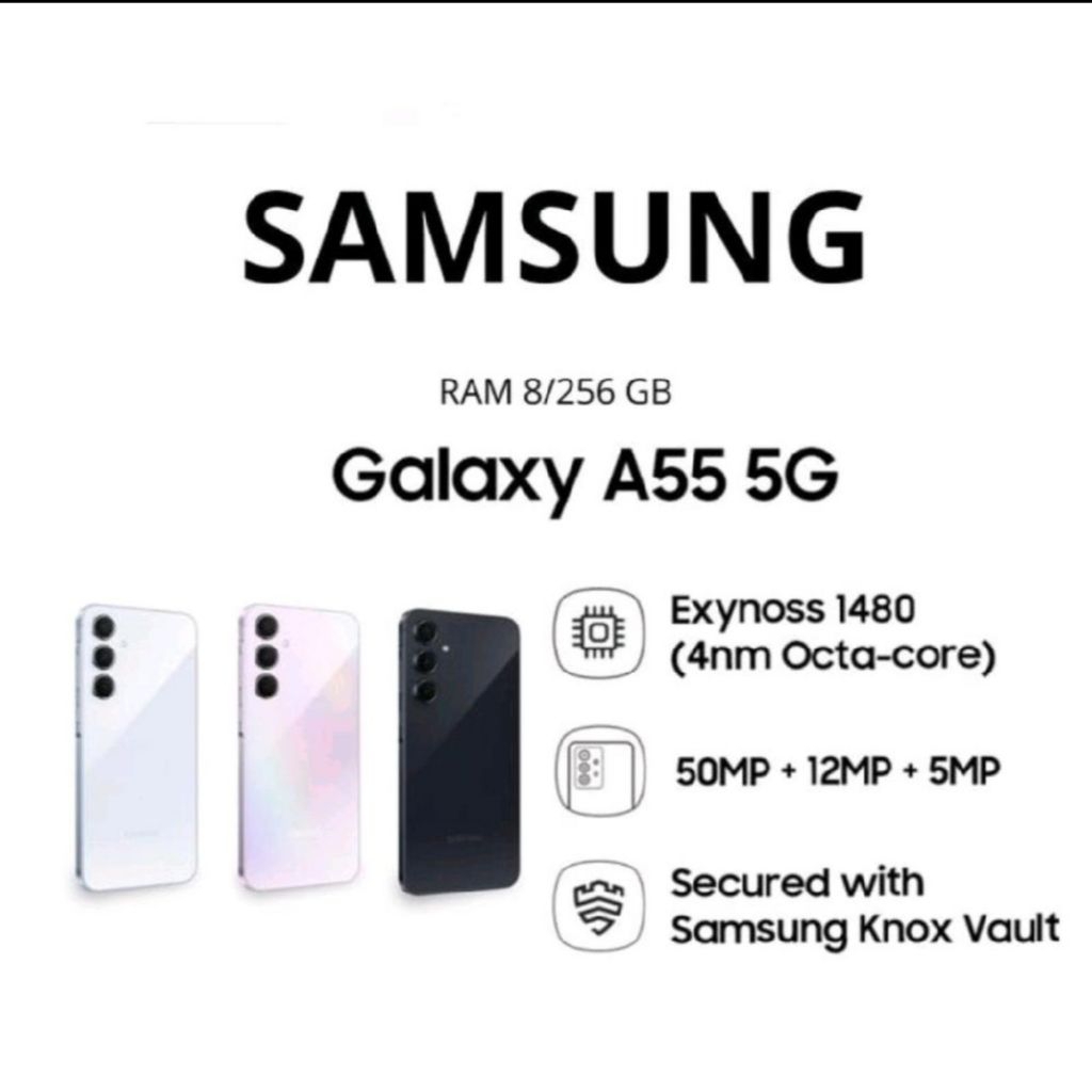 Jual HP SAMSUNG GALAXY A55 5G 8/256GB - SAMSUNG A55 5G RAM 8GB ROM ...