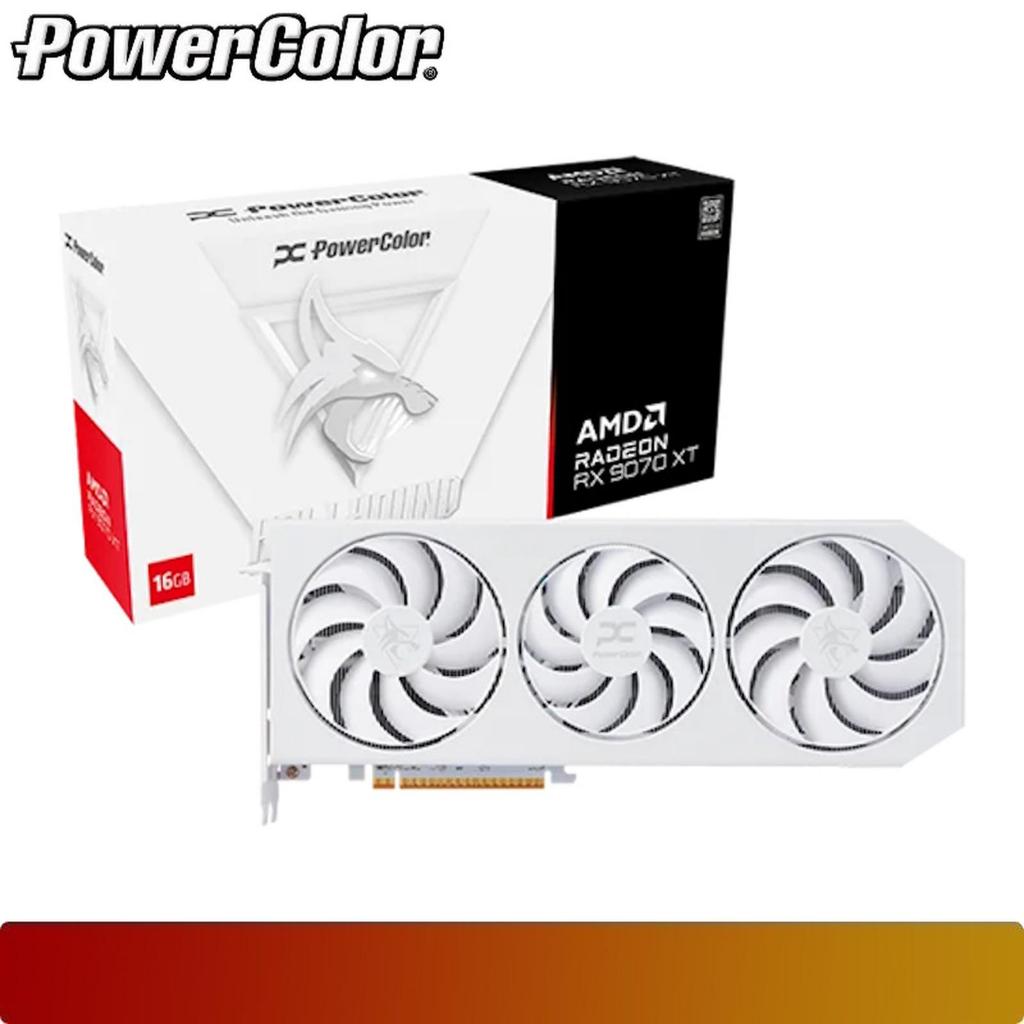 Jual POWER COLOR AMD Radeon RX 9070 XT Hellhound Spectral White 16GB ...