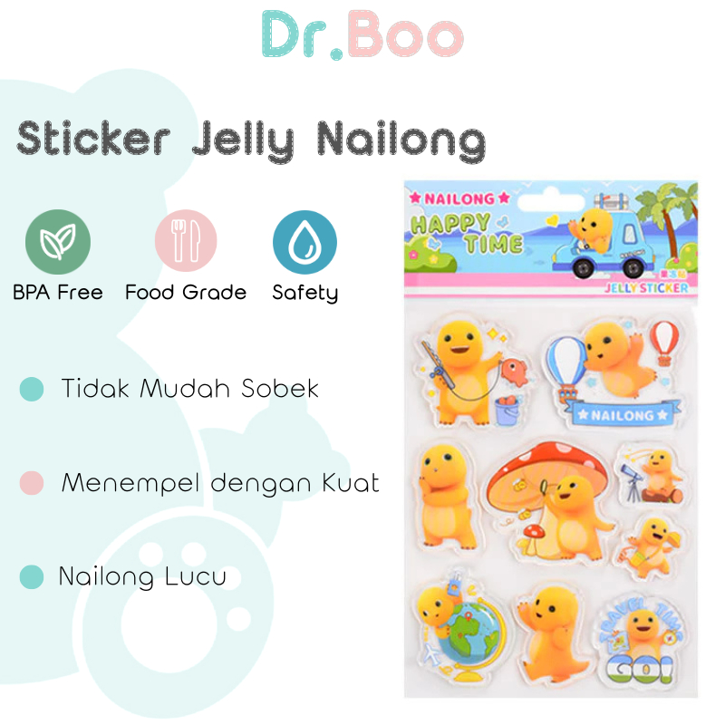 Jual Dr.Boo Sticker Anak Lucu Stiker 3D Nailong Jelly Sticker Aksesoris ...