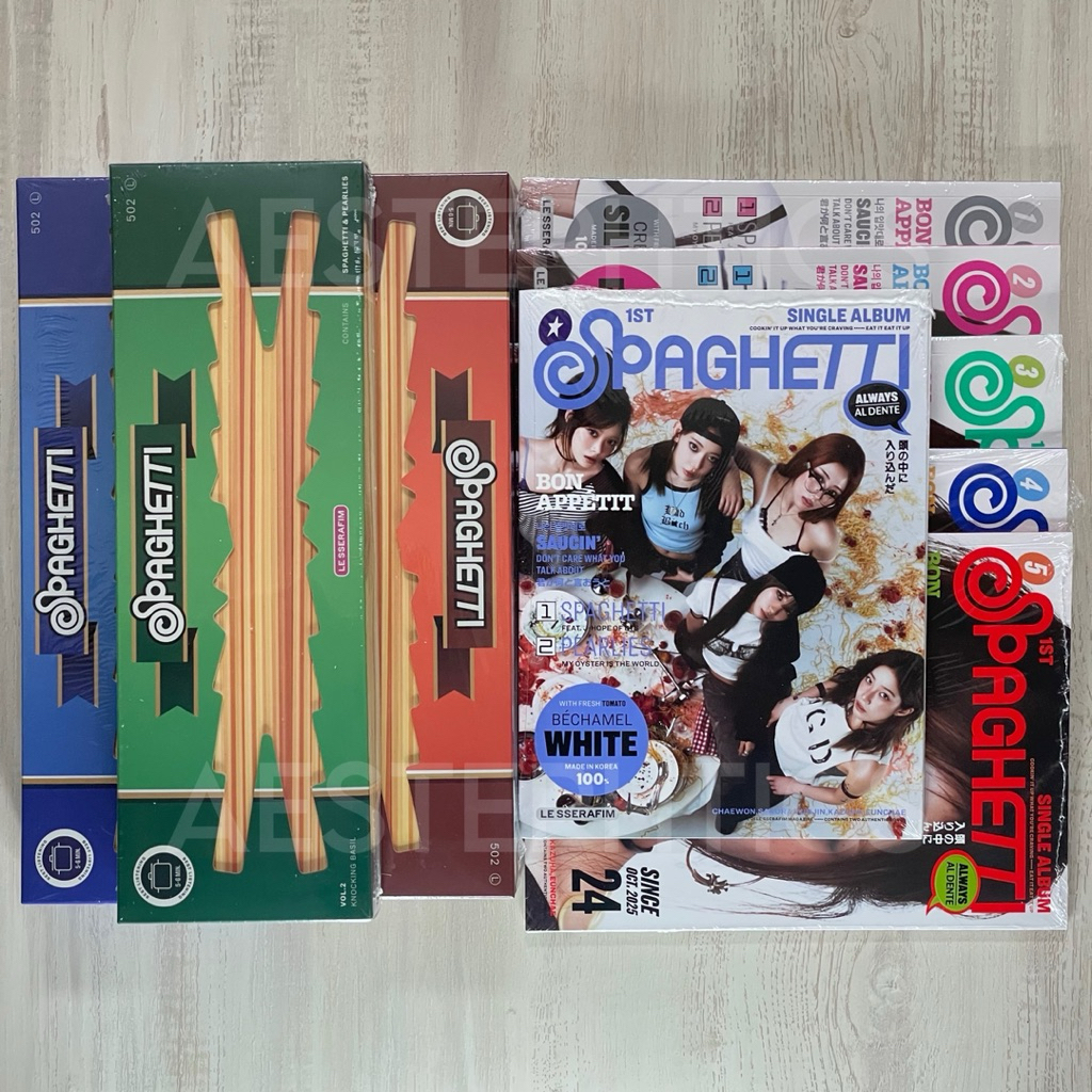 Jual [ READY ] LE SSERAFIM Spaghetti Album Sealed | Shopee Indonesia