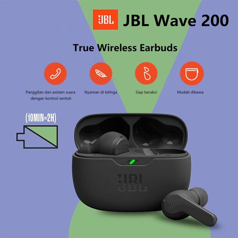 Jual JBL Wave 200 TWS 100% Original Sport True Wireless Bluetooth ...