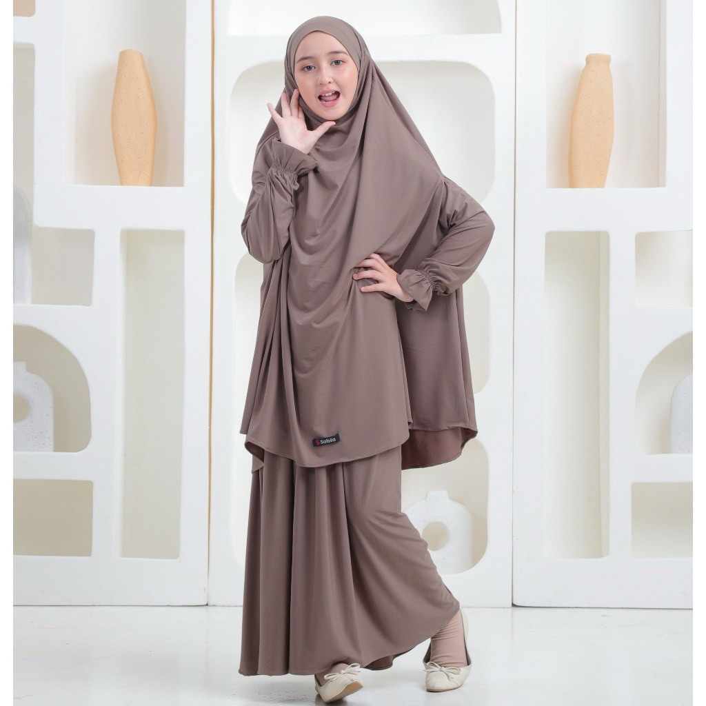 Jual Gamis anak perempuan 1 sampai 11 tahun/French Khimar Fatimah Set ...
