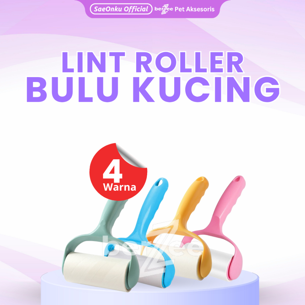 Jual Lint Roller Bulu Kucing Pakaian Baju Anjing Besar Refill Rol Roll ...